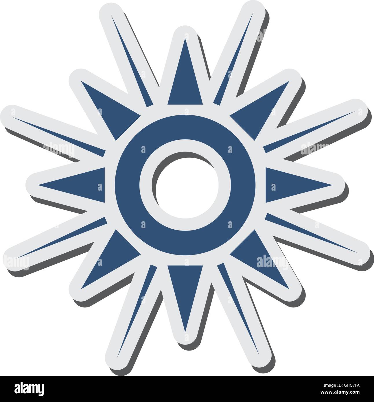 geometric sun representation icon Stock Vector Image & Art - Alamy