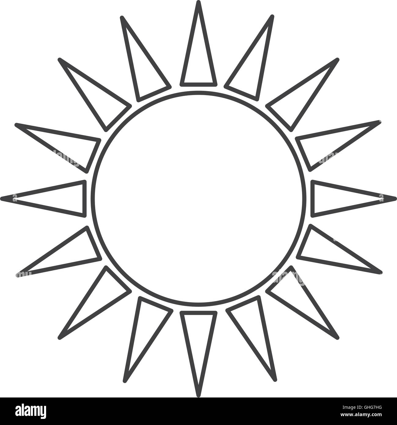 geometric sun representation icon Stock Vector Image & Art - Alamy