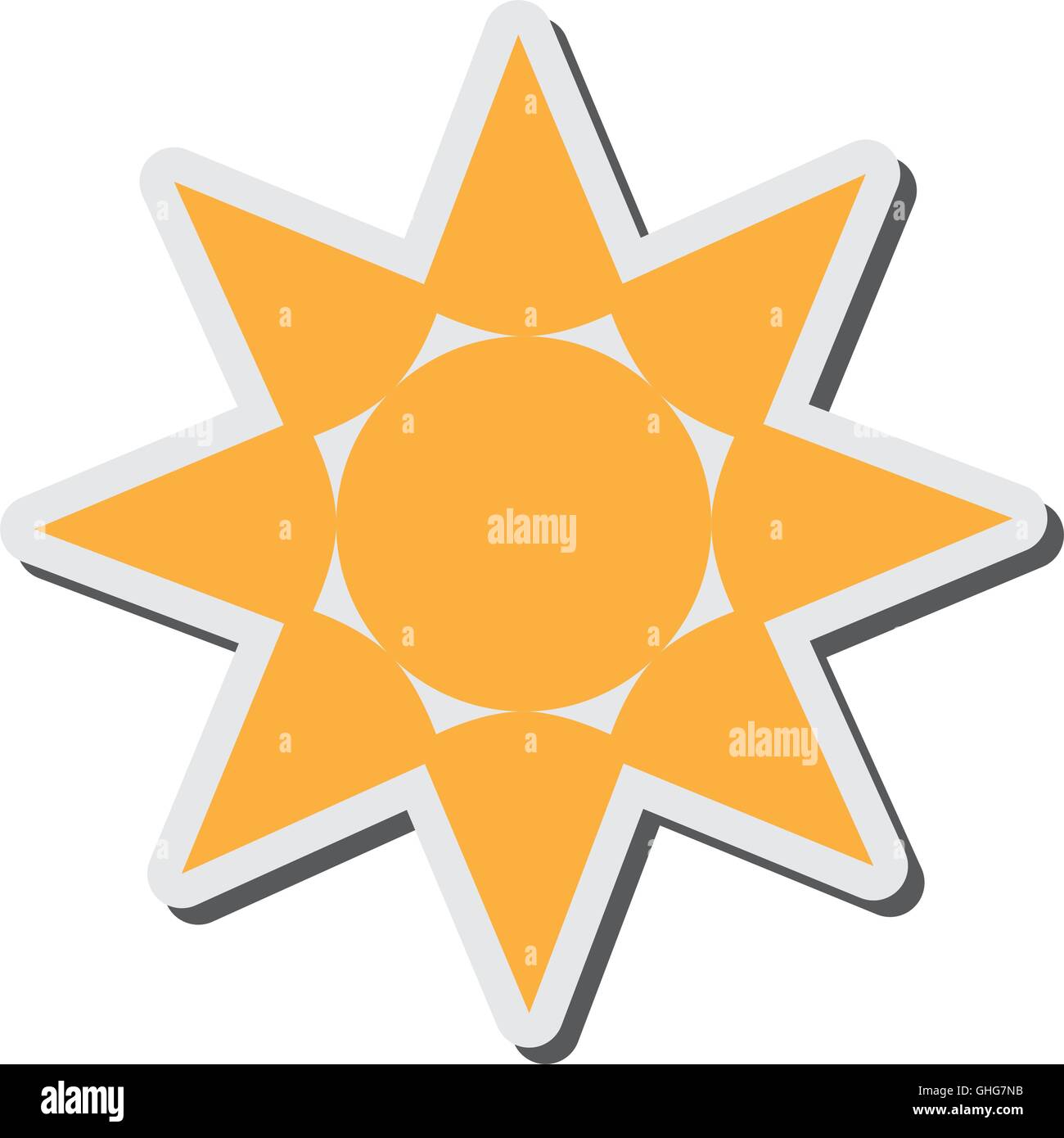 geometric sun representation icon Stock Vector Image & Art - Alamy