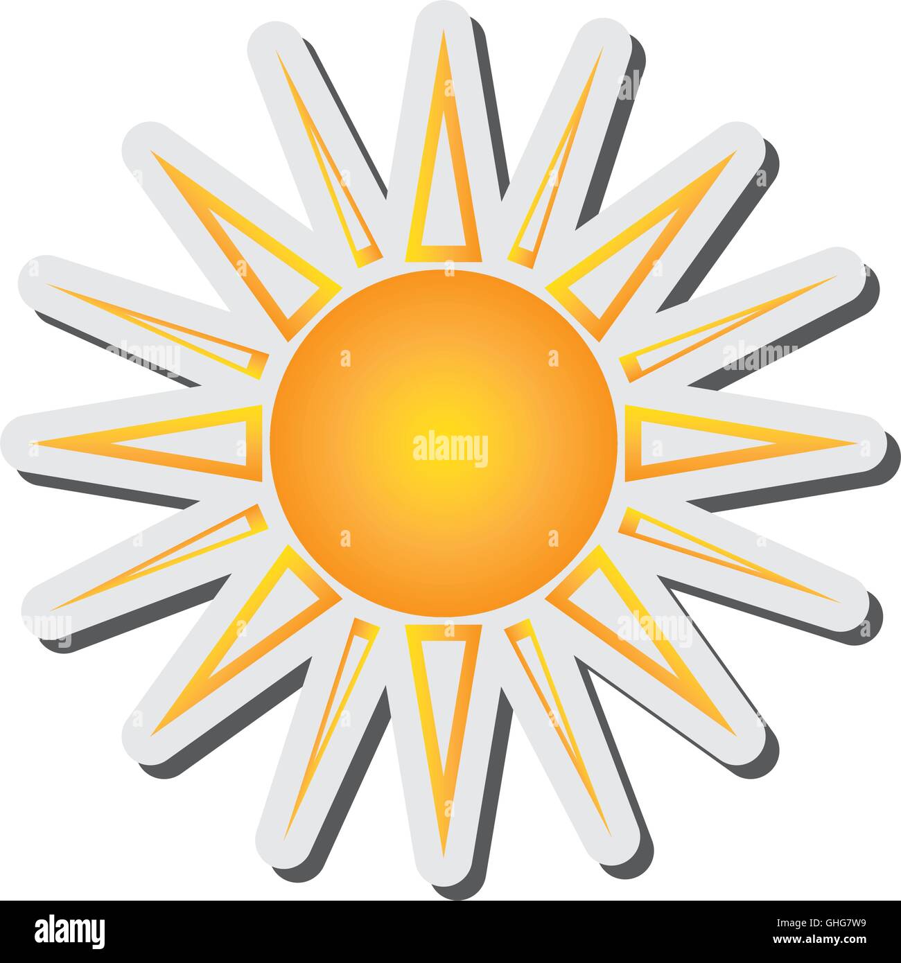 geometric sun representation icon Stock Vector Image & Art - Alamy