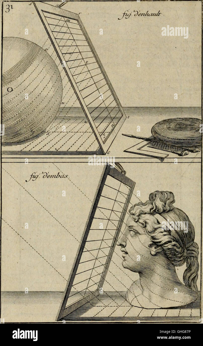 This 1653 work presents methods for practicing perspective on irregular ...