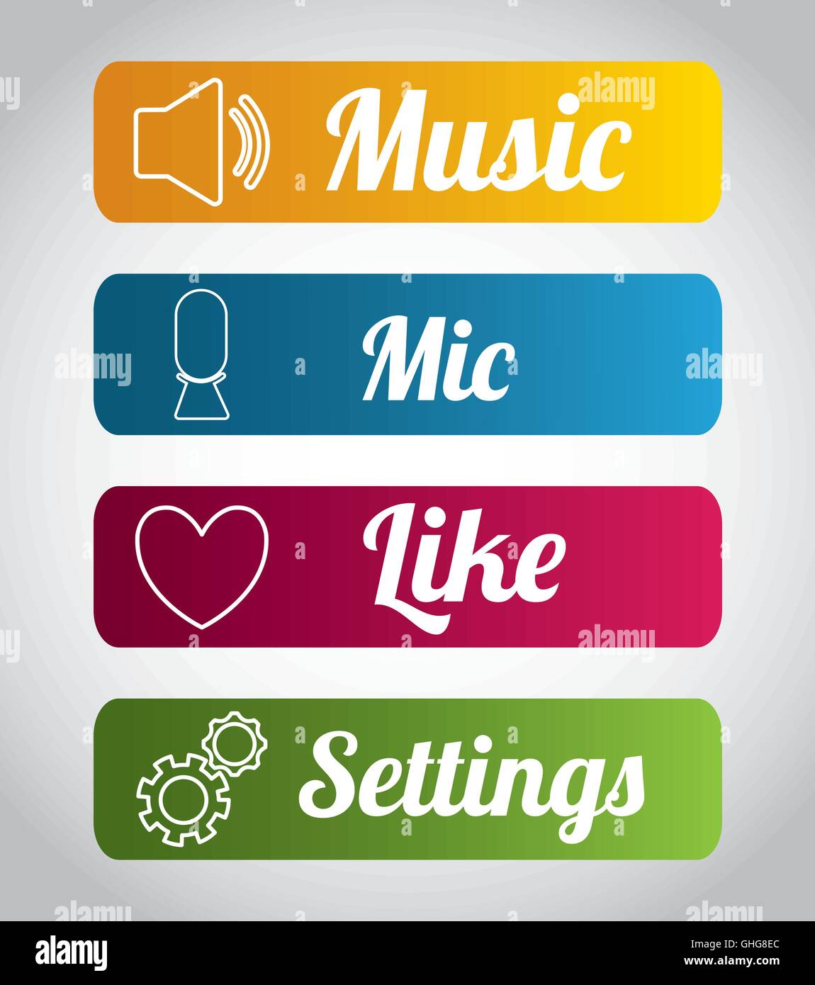 Mic settings Stock Vector Images - Alamy