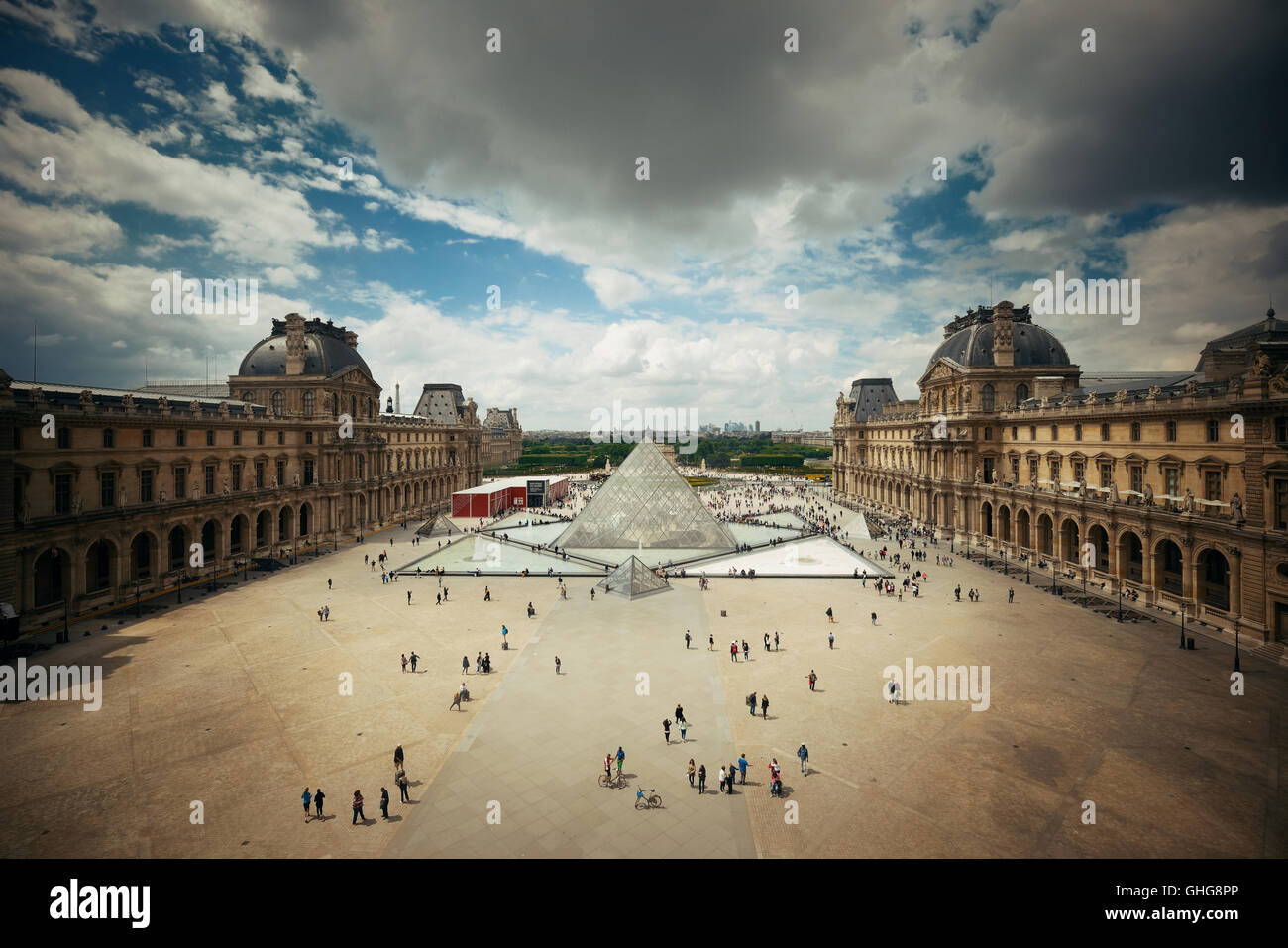 Louvre closeup exterior hi-res stock photography and images - Alamy