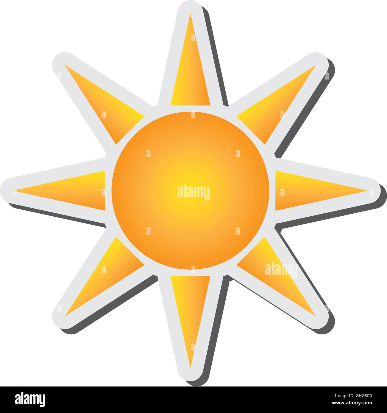 geometric sun representation icon Stock Vector Image & Art - Alamy