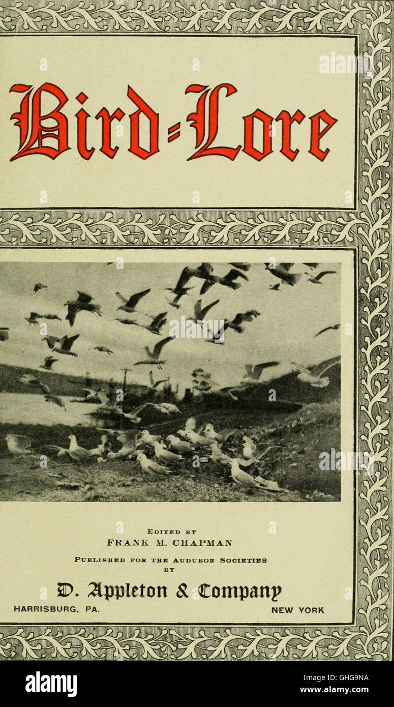*Bird-lore* (1922) focuses on the study and appreciation of birds ...
