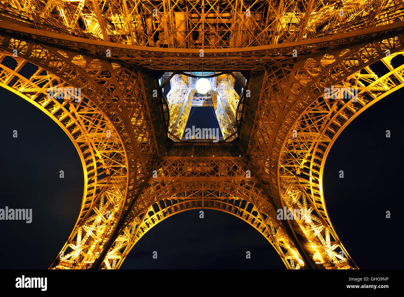 Eiffel tower night closeup view on may 13 hi-res stock photography and ...
