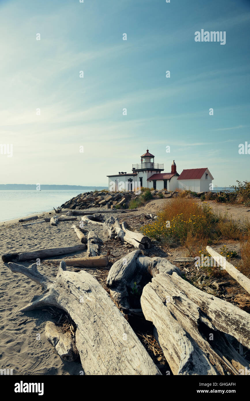 West point lighthouse in Seattle, WA Stock Photo - Alamy