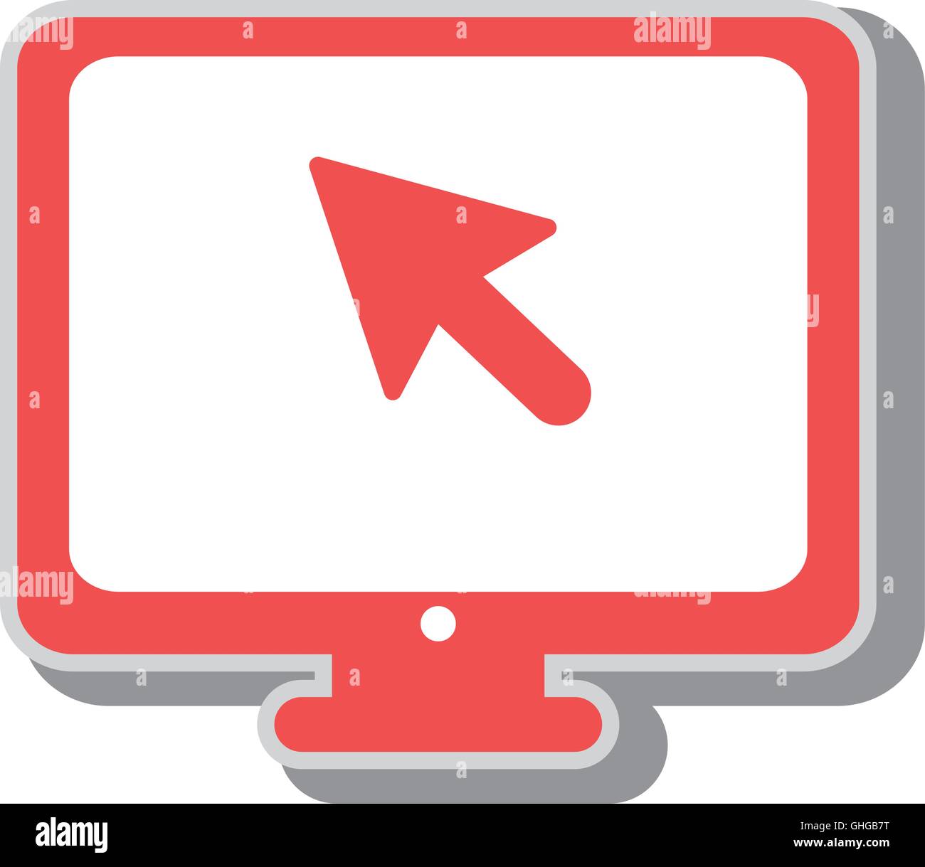 computer monitor cursor icon vector illustration Stock Vector Image & Art - Alamy