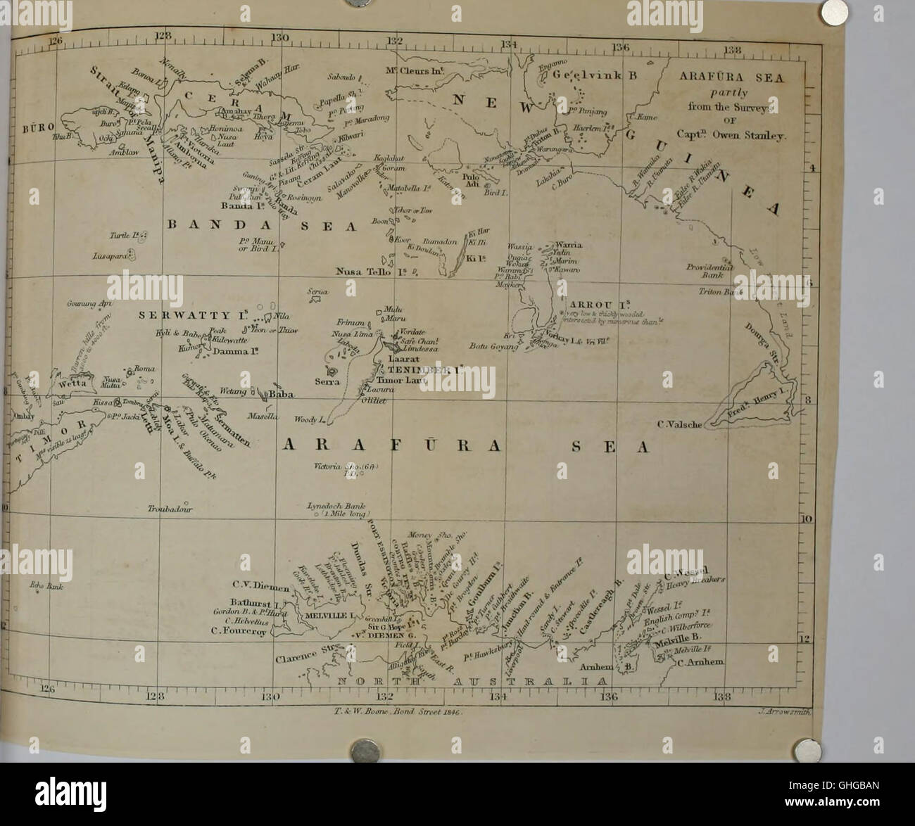 A 1846 publication highlighting the key discoveries made in Australia ...