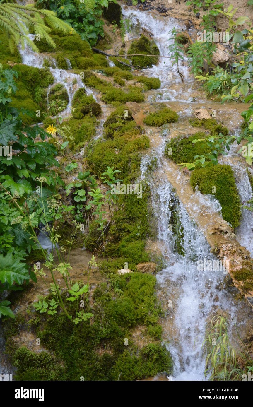 Water stream from a waterfall Stock Photo - Alamy