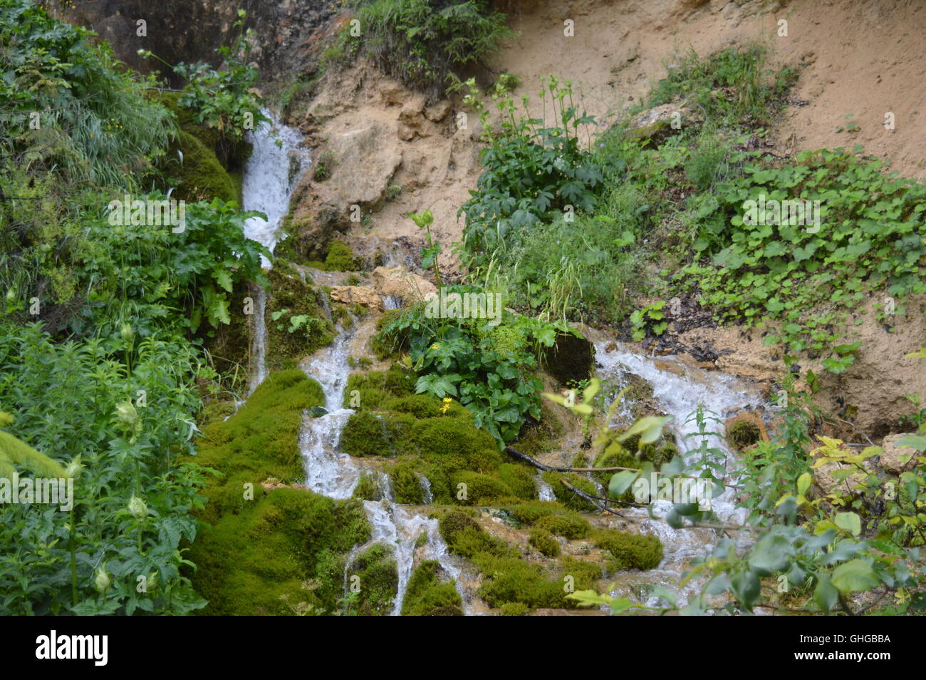 Water flow from a waterfall Stock Photo - Alamy
