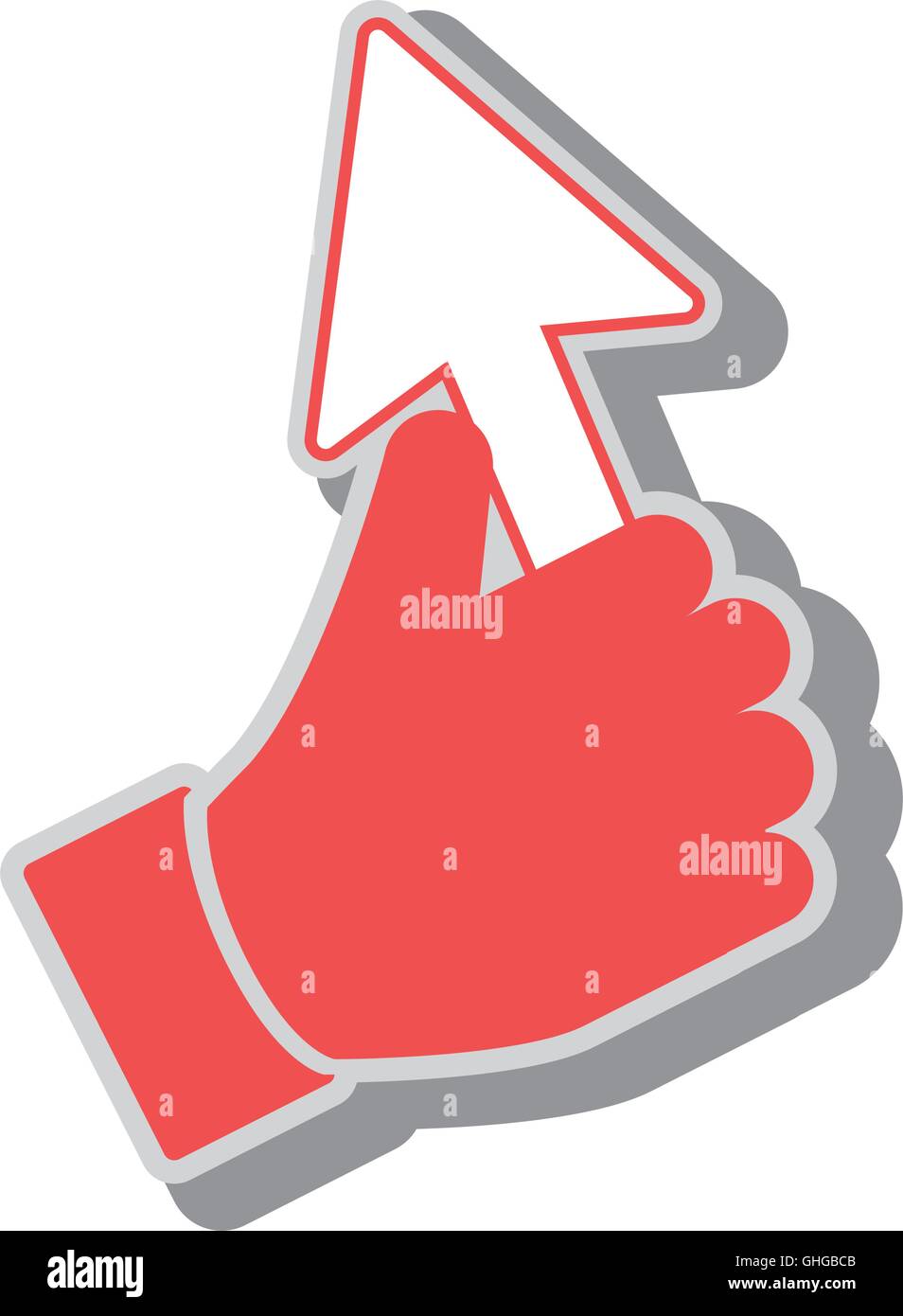 hand click cursor Stock Vector Image & Art - Alamy