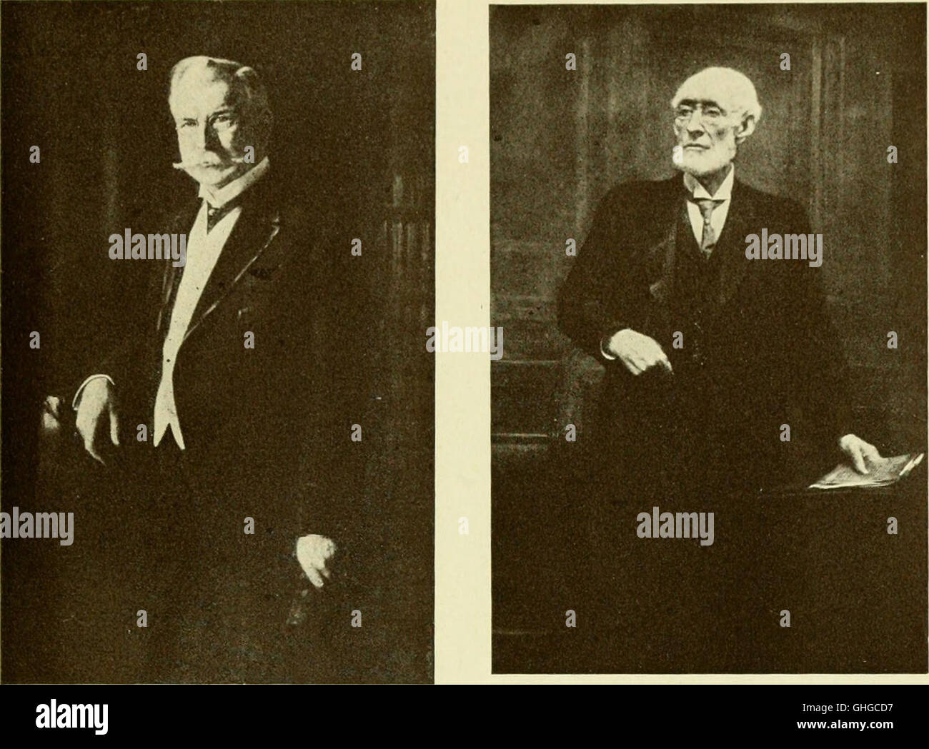 This 1917 work features portraits of prominent figures in politics ...