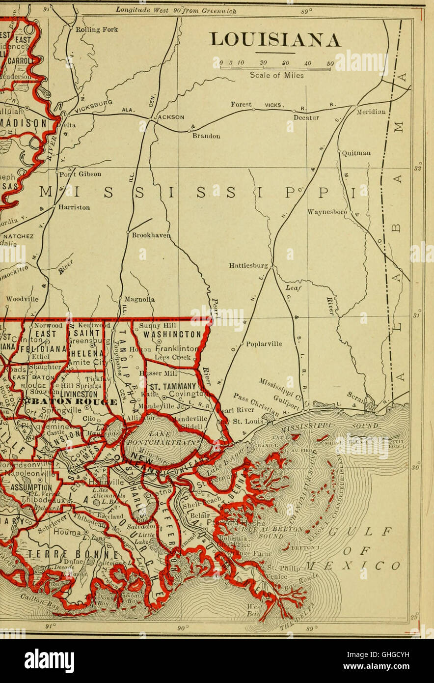 A 1901 work detailing the history and civil government of Louisiana ...