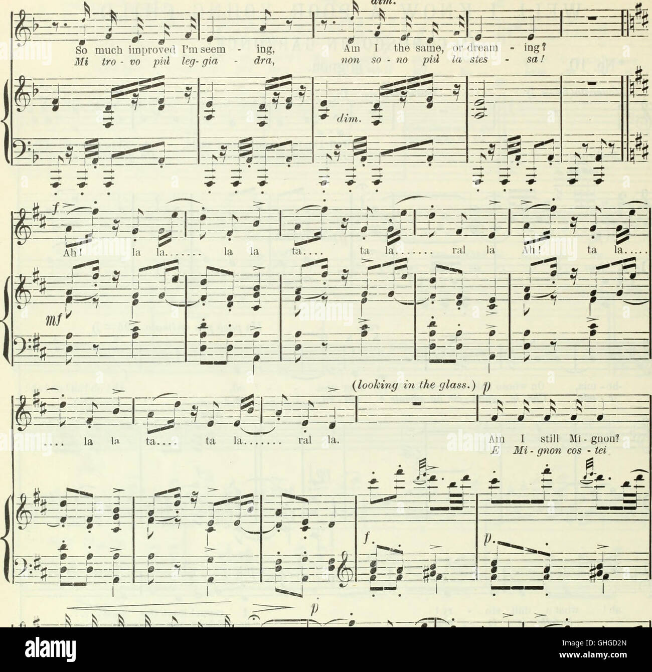 Mignon (1881) is an opera in three acts composed by Ambroise Thomas ...