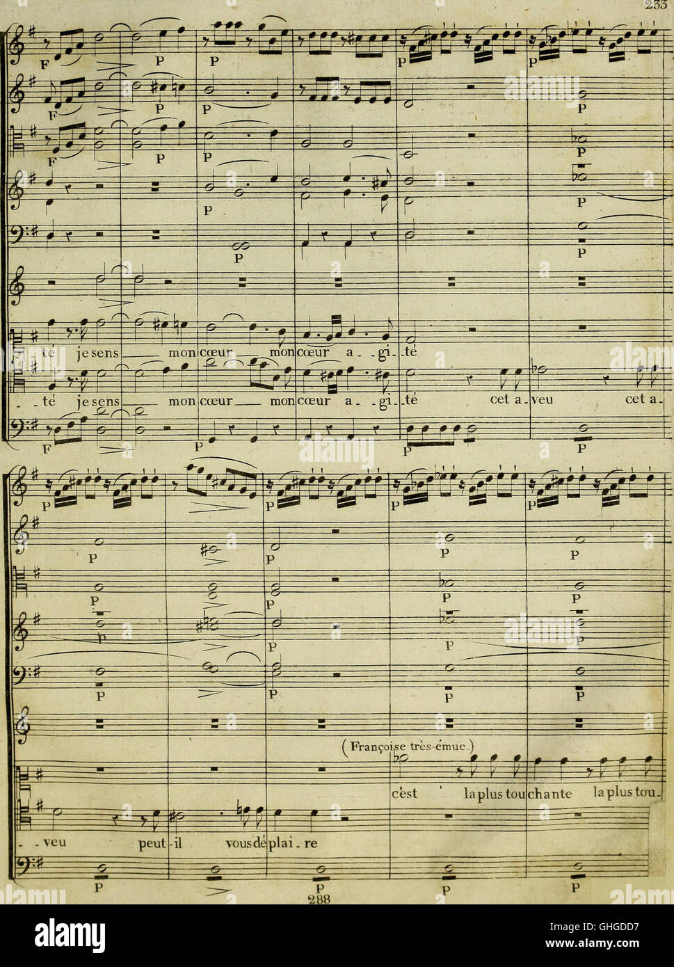 An 1809 opera titled 'Françoise de Foix' in three acts, focusing on the ...