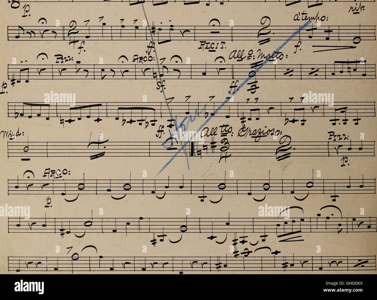 The orchestral parts for *Tabasco* (1894), composed by George ...