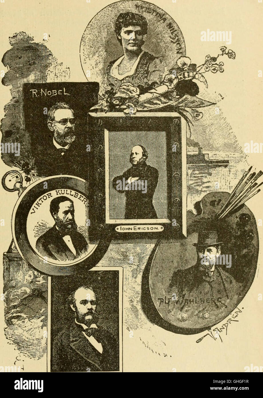 A 1892 Swedish work reflecting on the events and transformations of the ...