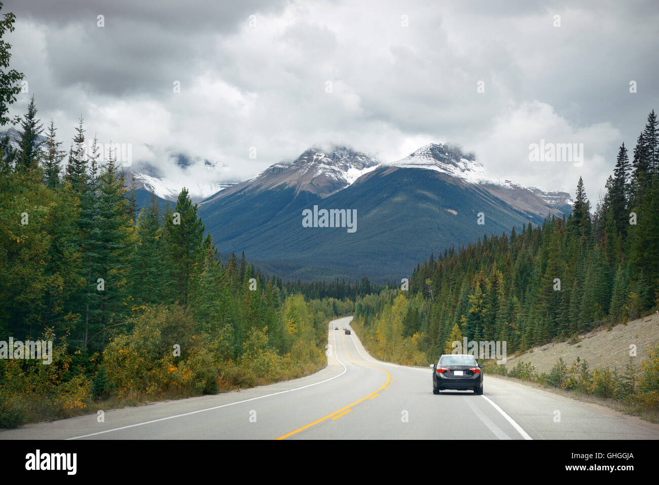 Highway in Banff National Park, Canada Stock Photo - Alamy