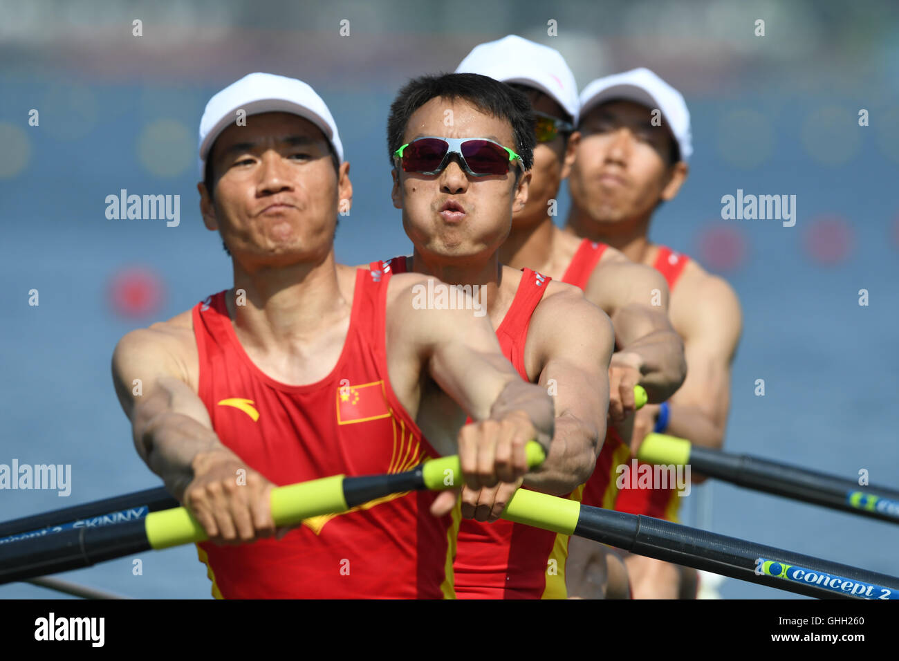 Rio de Janeiro, Brazil. 9th Aug, 2016. Tiexin Wang, Chenggang Yu, Jingbin Zhao und Jin Wei of ...