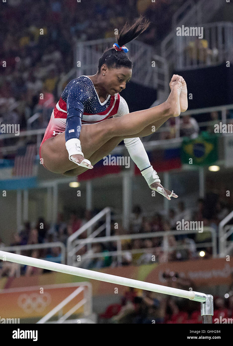 Rio de Janeiro, RJ, Brazil. 9th Aug, 2016. OLYMPICS GYMNASTICS : Simone ...