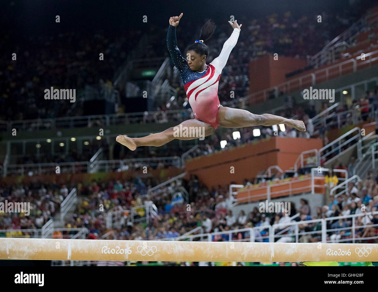 Rio de Janeiro, RJ, Brazil. 9th Aug, 2016. OLYMPICS GYMNASTICS : Simone ...
