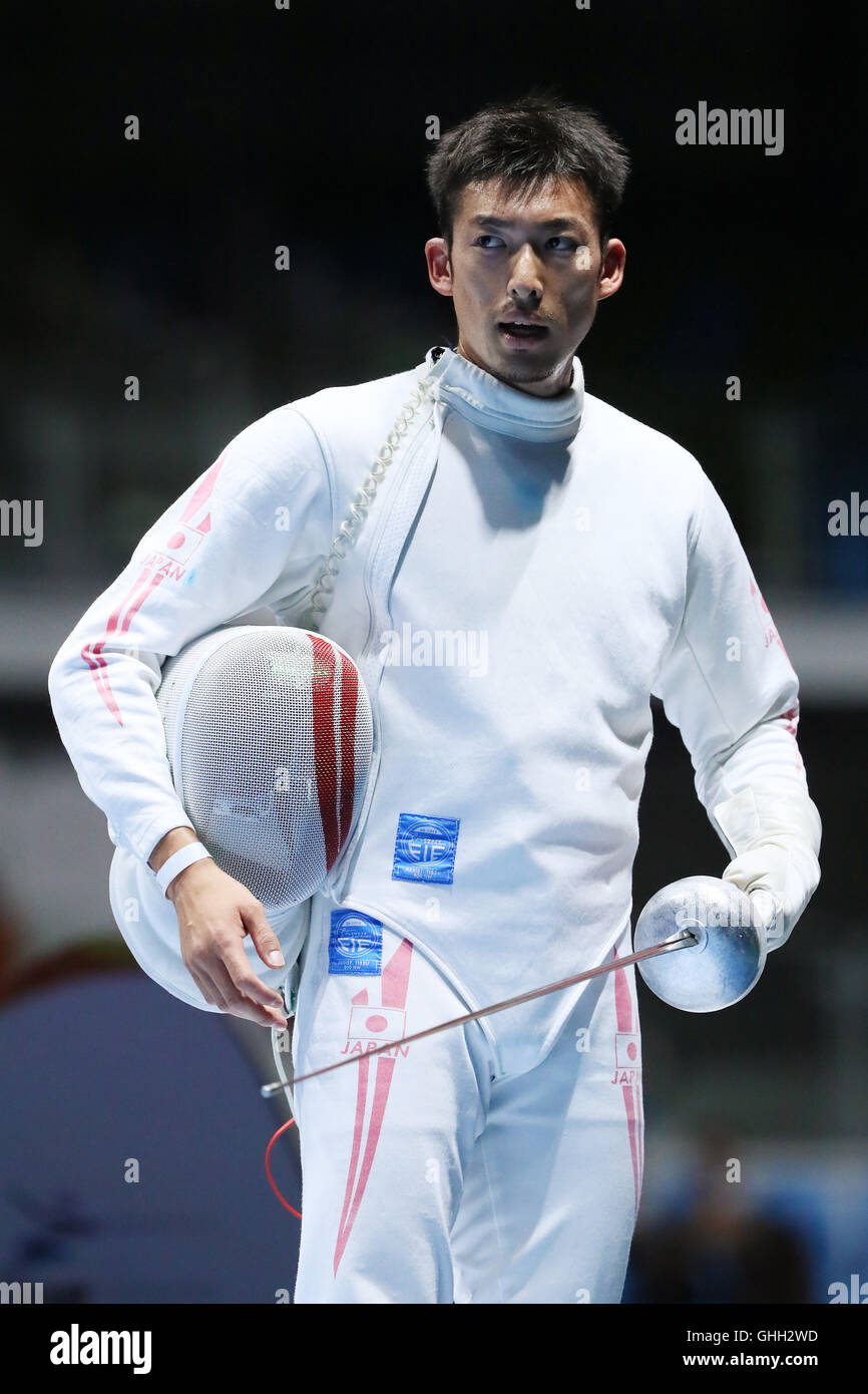 Rio de Janeiro, Brazil. 9th Aug, 2016. Kazuyasu Minobe (JPN) Fencing ...