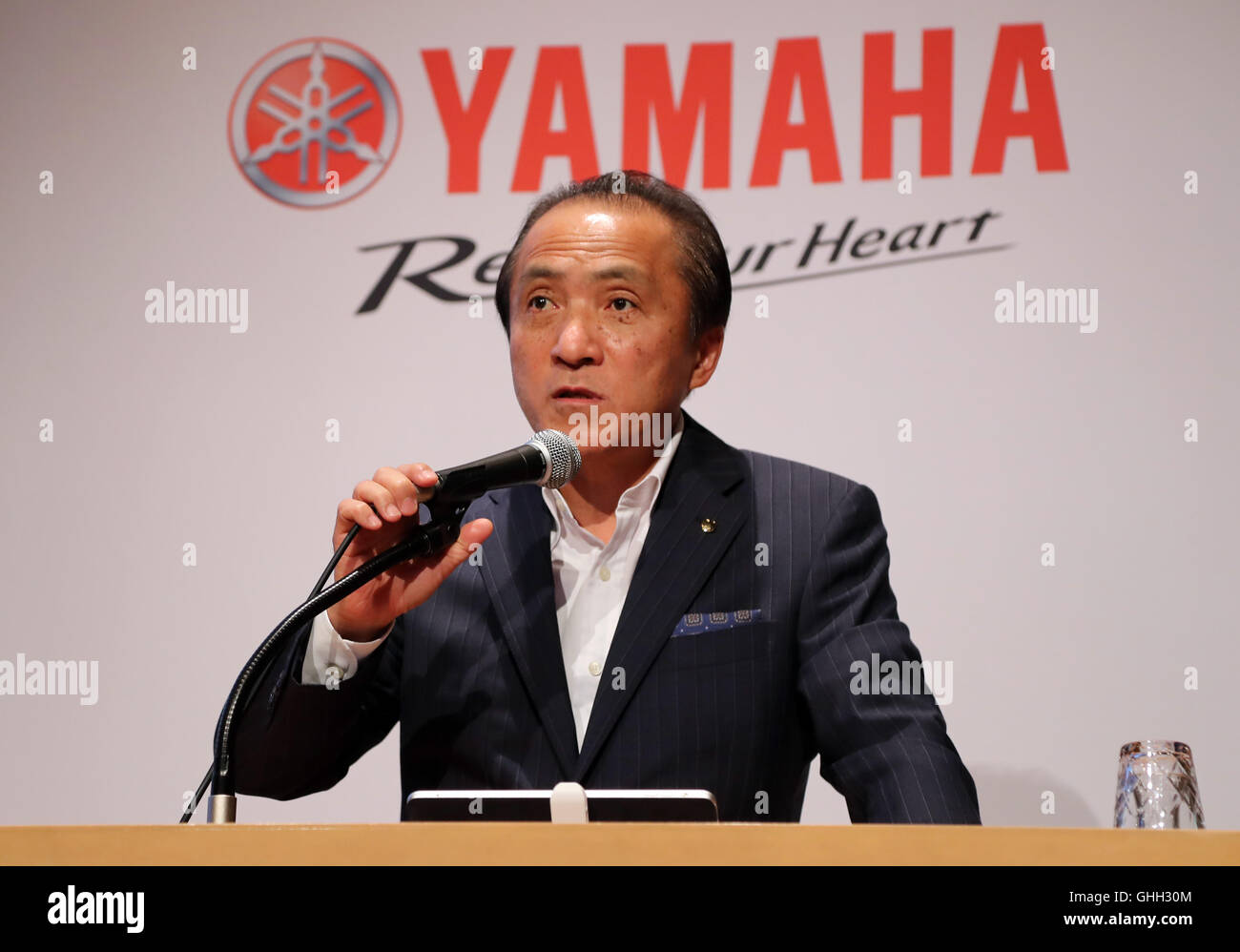 Tokyo, Japan. 4th Aug, 2016. Japan's motorcycle giant Yamaha Motor ...