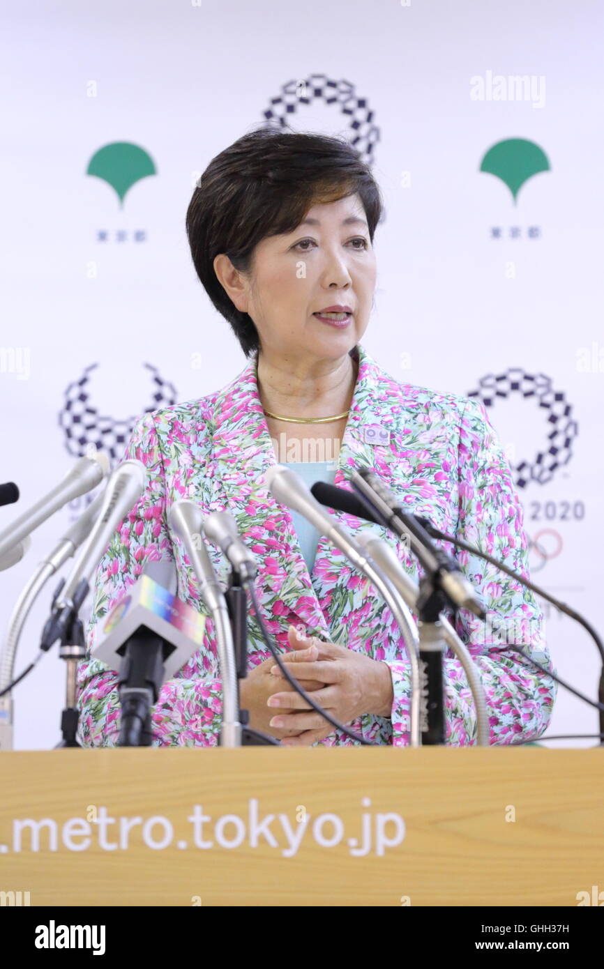 New Tokyo Governor Yuriko Koike attends her first regular press ...