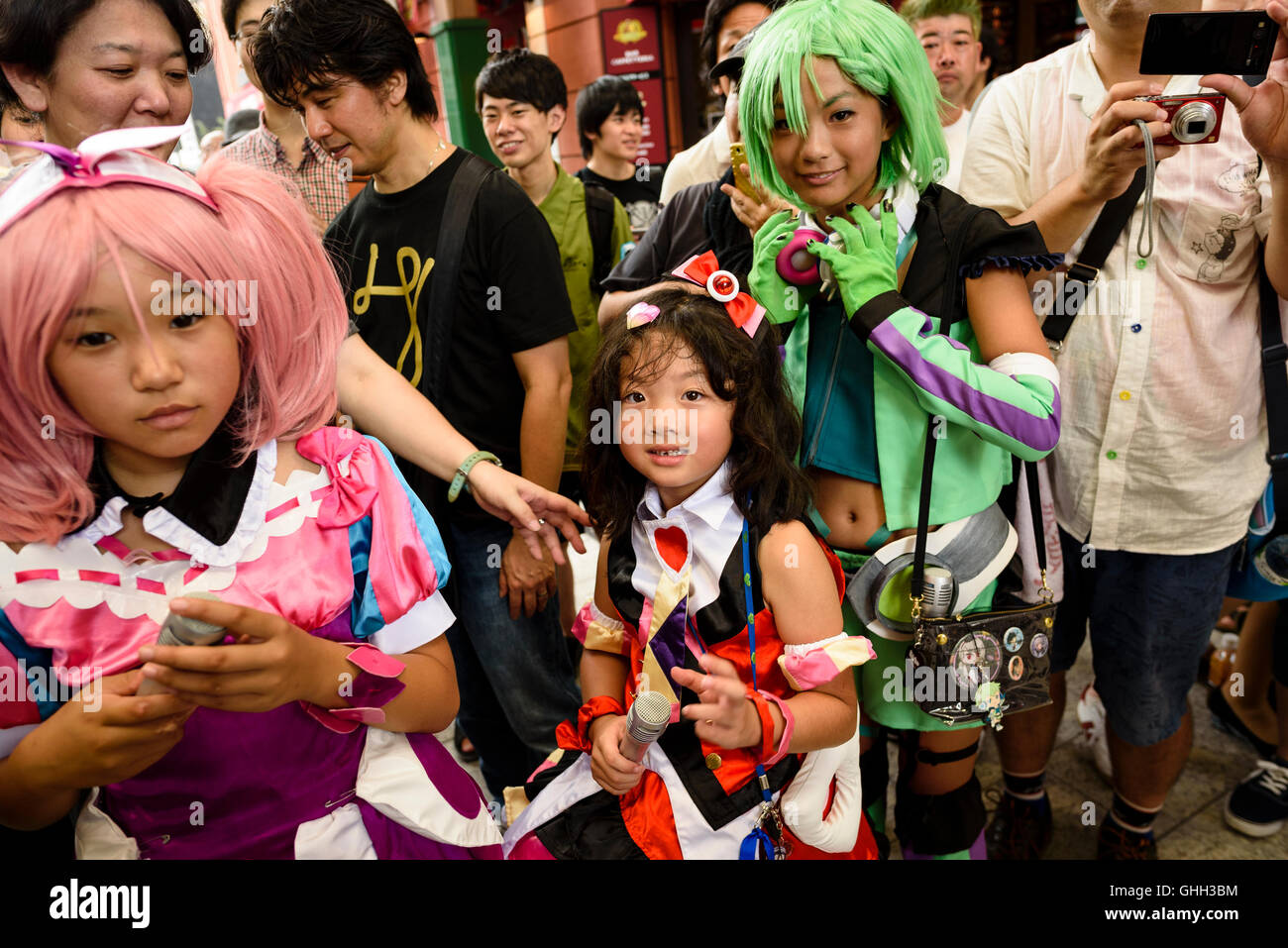 AUGUST 7, 2016 - Cosplay fans watch a parade during the World Cosplay ...