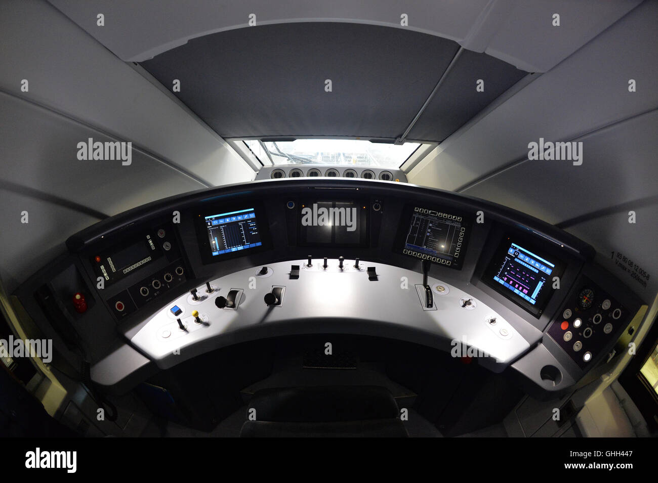 Berlin, Germany. 13th Sep, 2016. A train driver sitting in the driver's ...