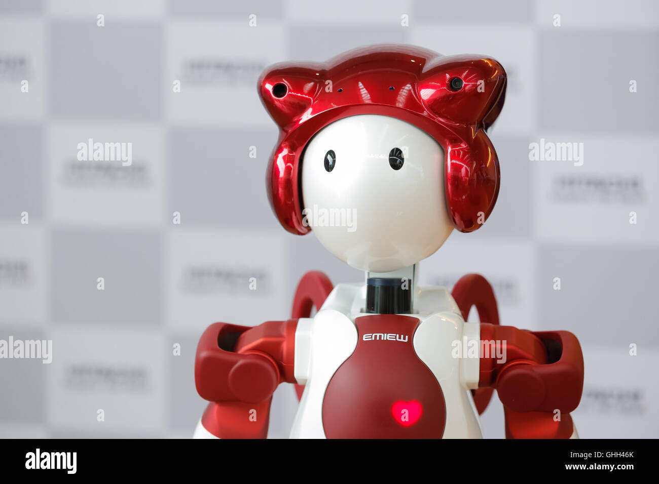 Tokyo, Japan. 14th September, 2016. Hitachi's humanoid robot EMIEW3 ...