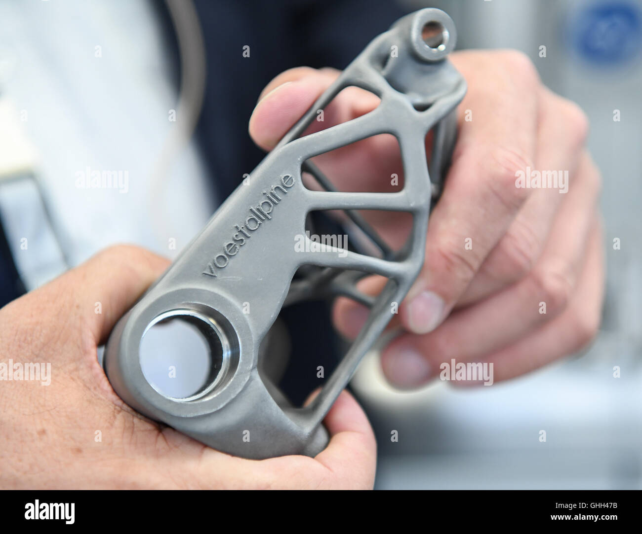 Duesseldorf, Germany. 14th Sep, 2016. The logo of Austrian steel group ...