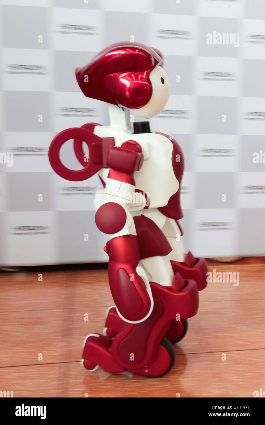 Tokyo, Japan. 14th September, 2016. Hitachi's humanoid robot EMIEW3 ...