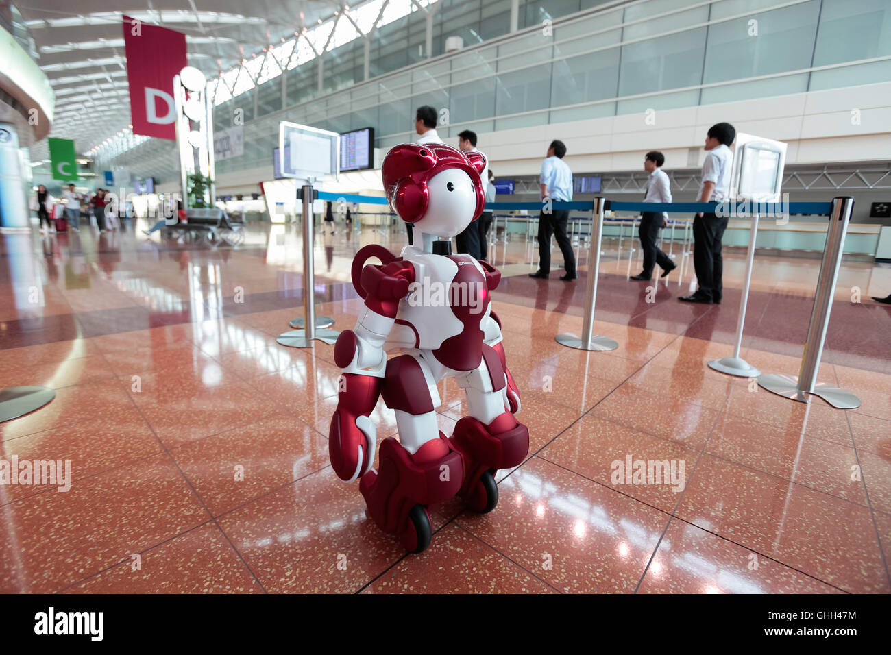 Tokyo, Japan. 14th September, 2016. Hitachi's humanoid robot EMIEW3 ...