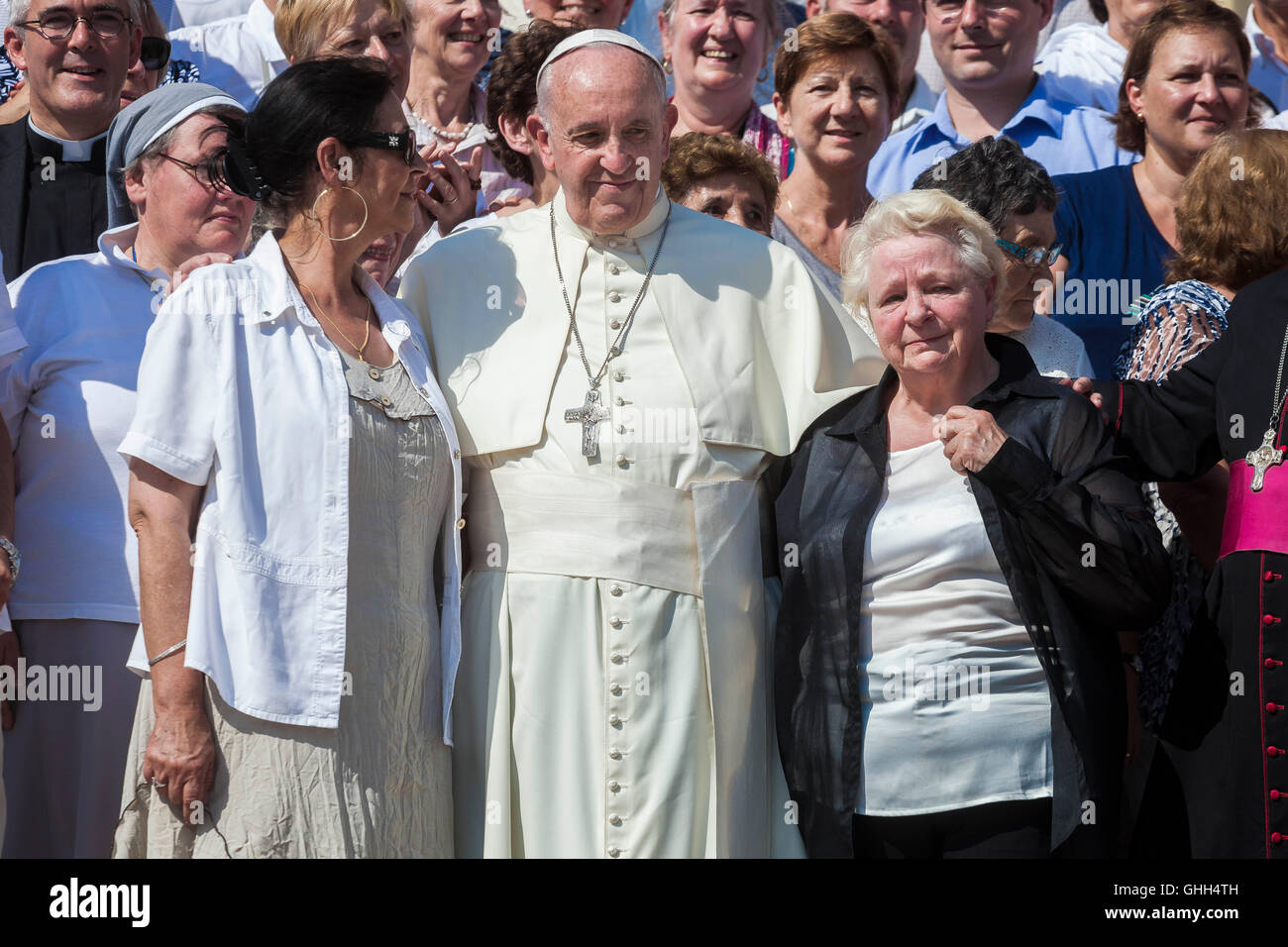 Vatican City, Vatican. 14th September, 2016. Pope Francis poses for a ...
