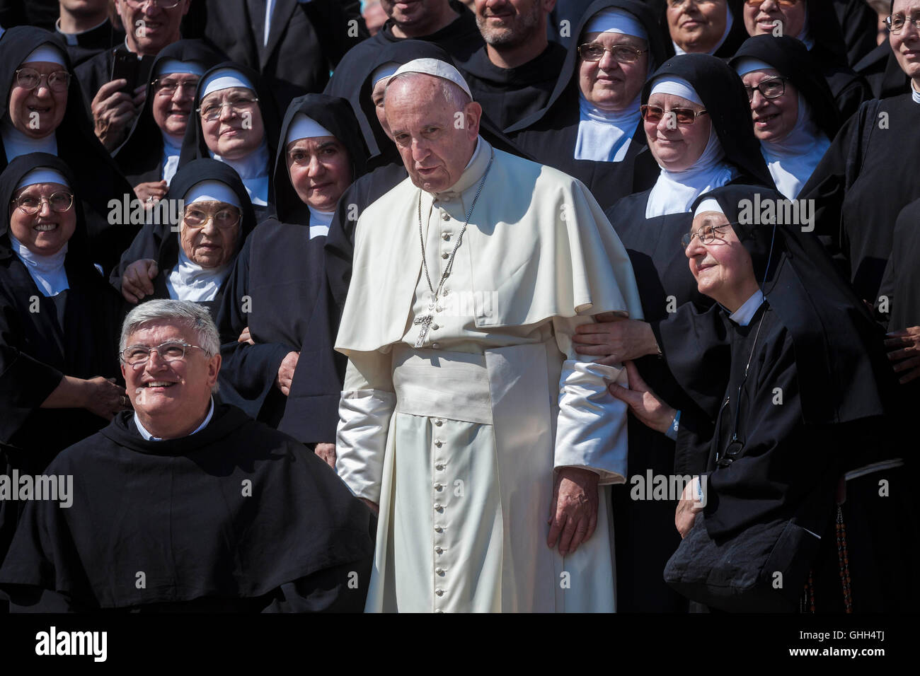 Vatican City, Vatican. 14th September, 2016. Pope Francis poses for a ...