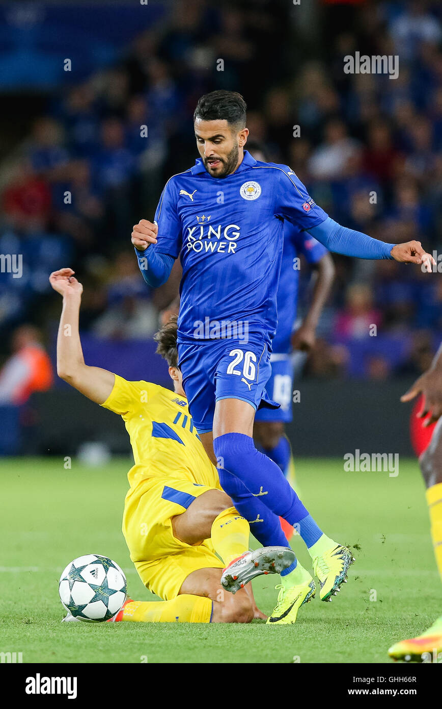 Leicester, UK. 27th Sep, 2016. Riyad Mahrez (Leicester) Football/Soccer ...