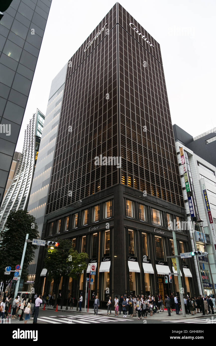 Tokyo, Japan. 28th September, 2016. Cartier reopens its flagship store ...