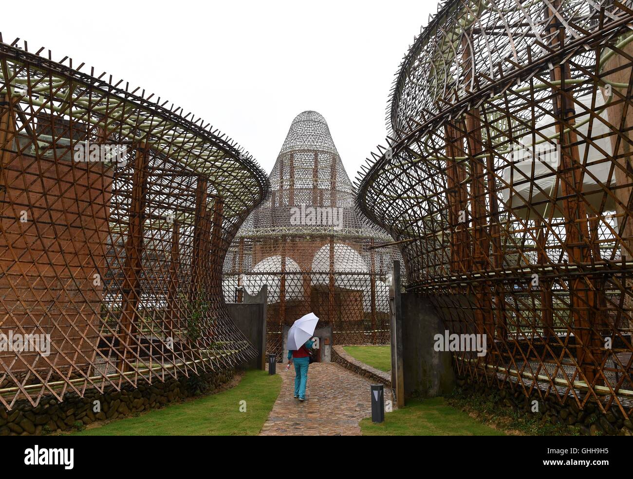 Longquan, China's Zhejiang Province. 28th Sep, 2016. A tourist visits a ...
