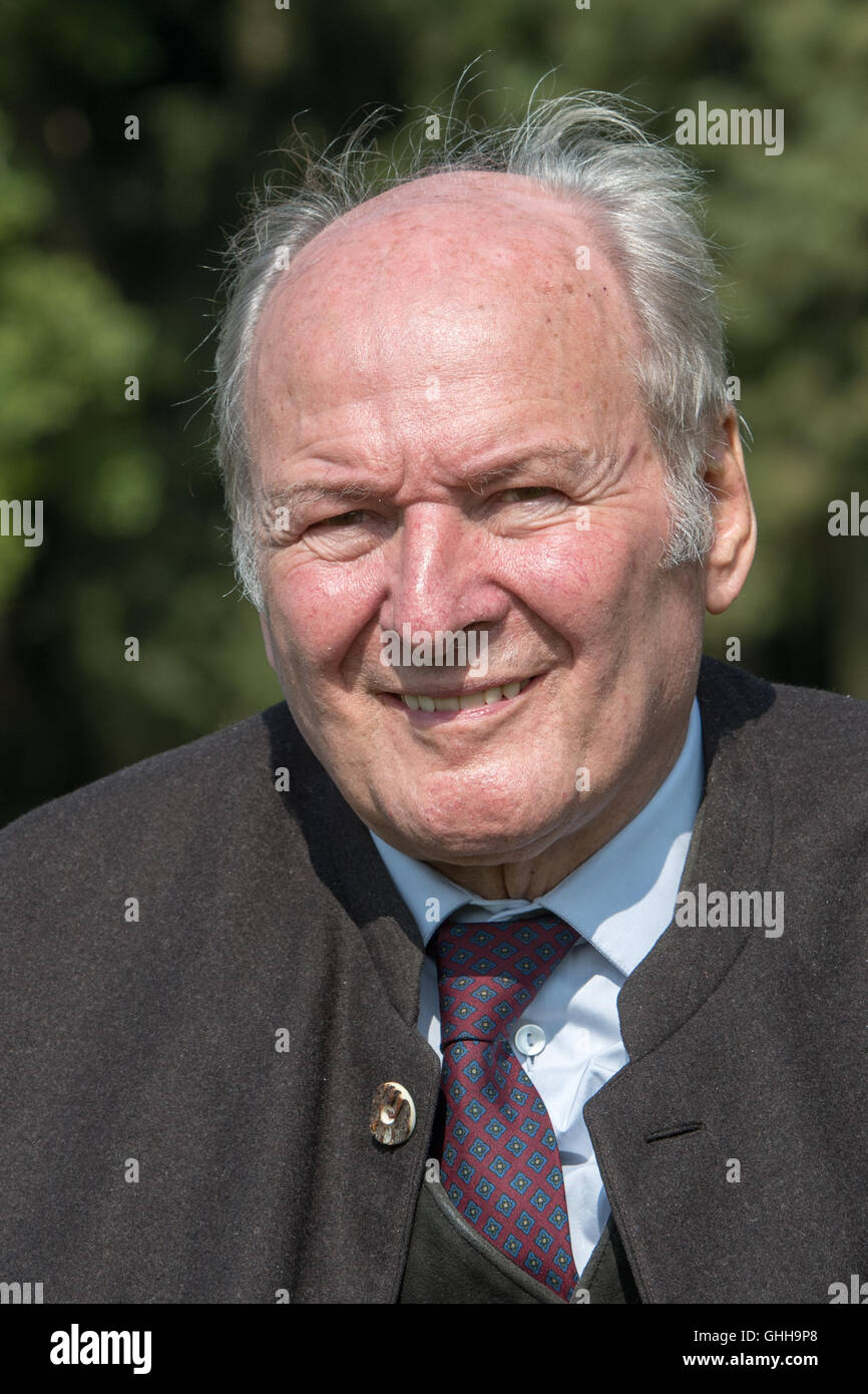 Businessmen Claus Hipp pictured at Ehrensberger Hof near Pfaffenhofen ...
