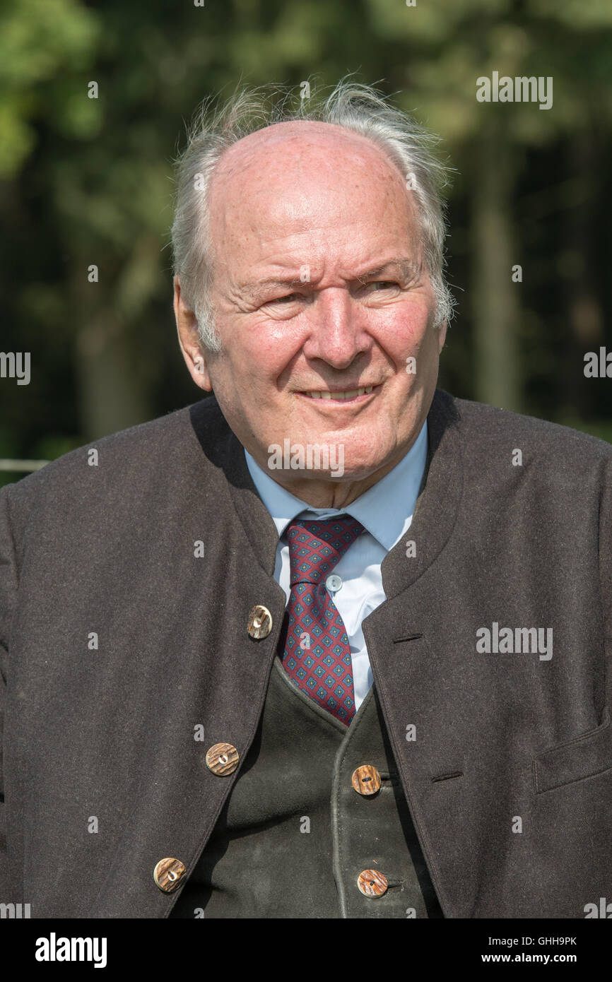 Businessmen Claus Hipp pictured at Ehrensberger Hof near Pfaffenhofen ...