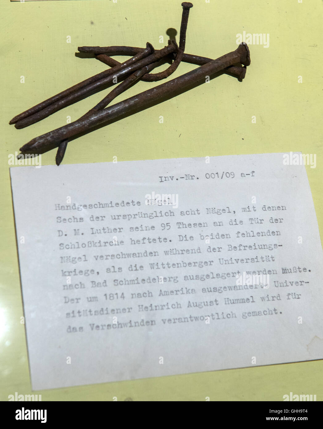 Hand-forged nails, which a satirical report claims Martin Luther used ...
