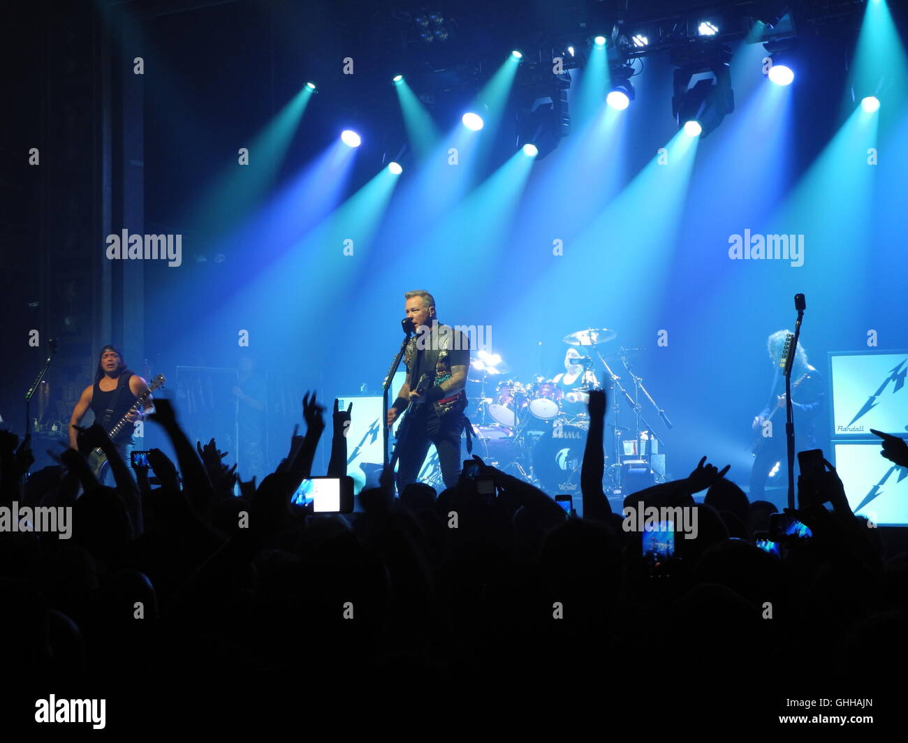 New York, USA. 27th Sep, 2016. Heavy Metal band Metallica with frontman ...