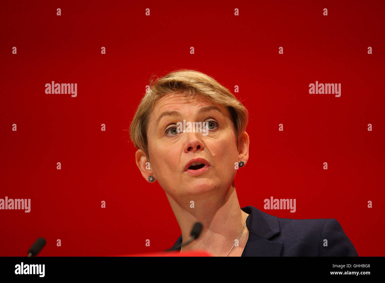 Liverpool, UK. 28th September, 2016.Yvette is the MP for Pontefract and ...