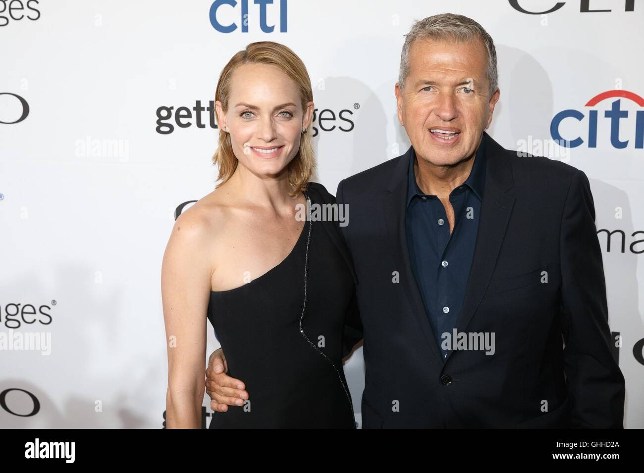 New York, NY, USA. 28th Sep, 2016. Amber Valletta, Mario Testino at ...