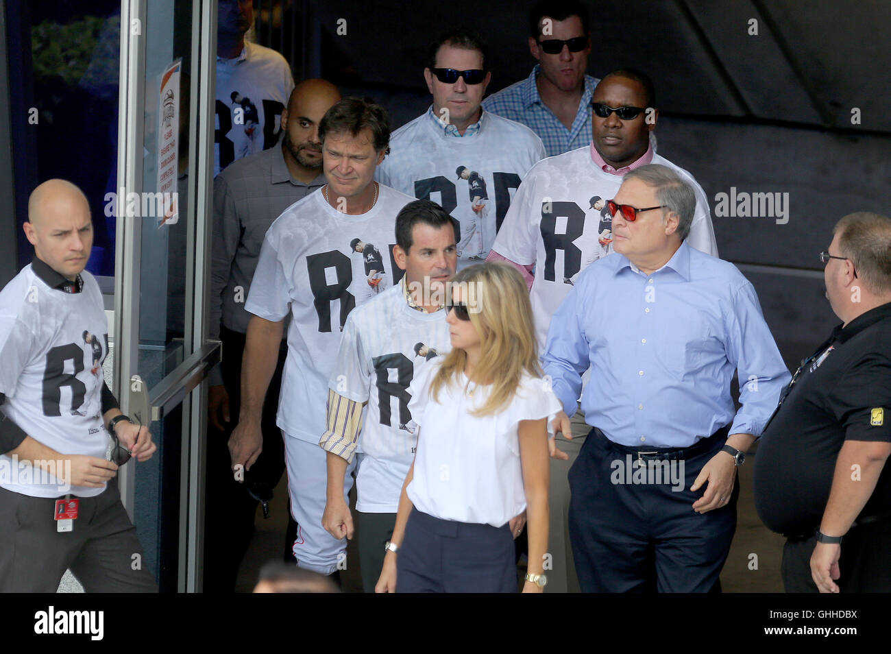 Miami, FL, USA. 28th Sep, 2016. Marlins owner Jeffrey Loria and ...