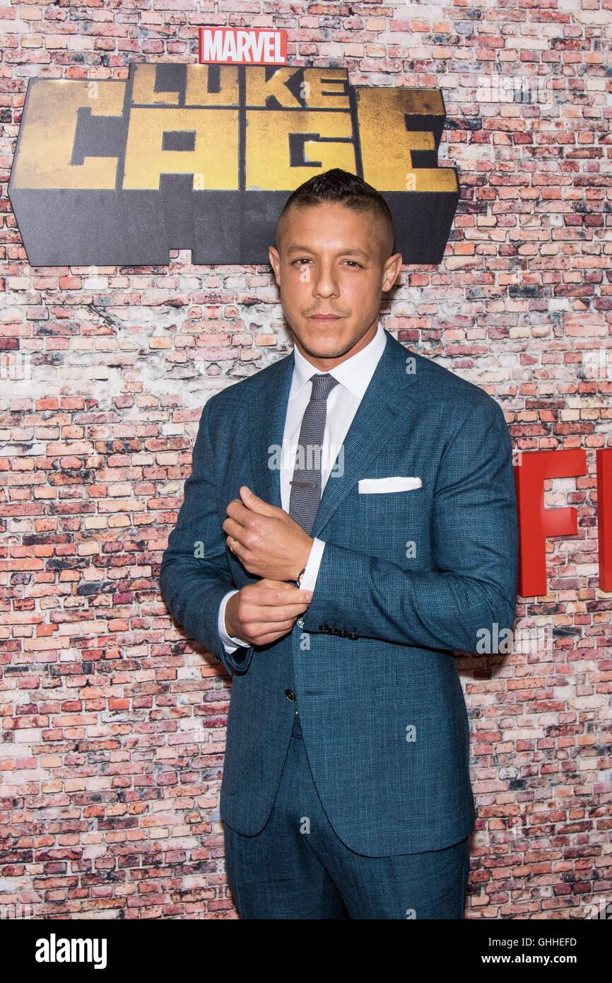 New York, NY, USA. 28th Sep, 2016. Theo Rossi at arrivals for Marvel's ...