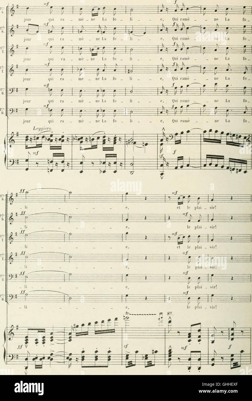 A 1888 French comic opera in one act, titled 'Une aventure d'Arlequin ...