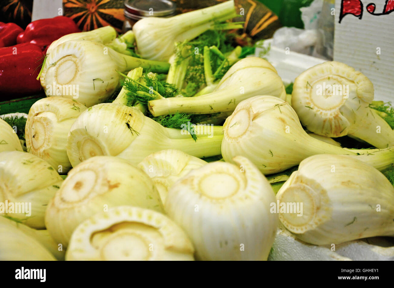 The Bronx, New York. October 30, 2015. Finochi stand in the Italian ...
